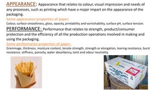 Paper used in food packaging | PPT