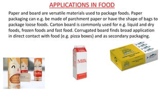 Paper used in food packaging | PPTX