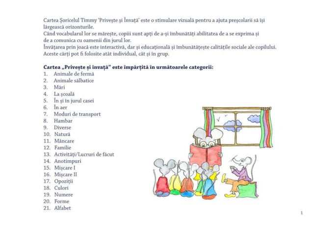 Priveste si invata cu timmy | PPT