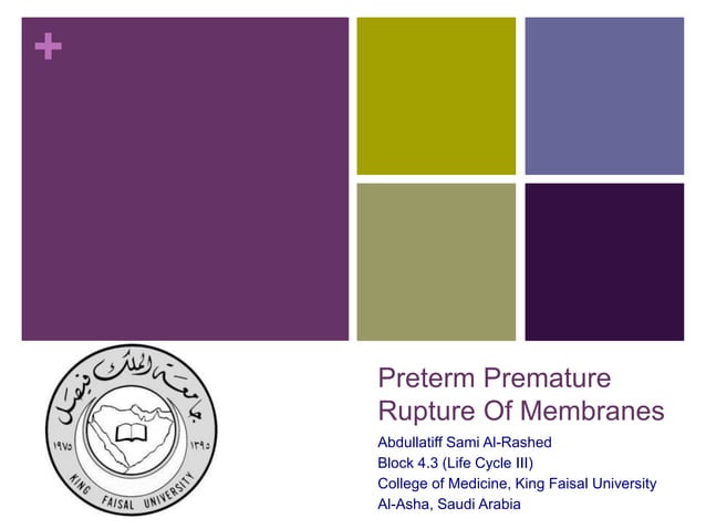 Preterm Premature Rupture Of Membranes Pprom Pptx