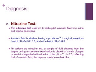 Preterm Premature Rupture Of Membranes (PPROM) | PPTX
