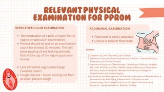 Preterm Prelabour Rupture of Membranes PDF | PPT