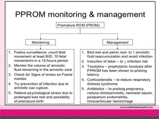 Pprom by dr alka mukherjee dr apurva mukherjee nagpur india | PPT