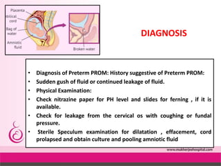 Pprom by dr alka mukherjee dr apurva mukherjee nagpur india | PPT