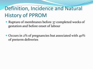 Pprom ho presentation | PPTX