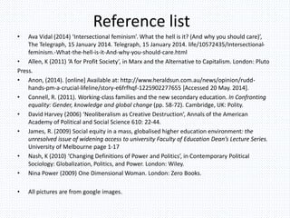 neoliberalism, gender and Marxist theory | PPTX