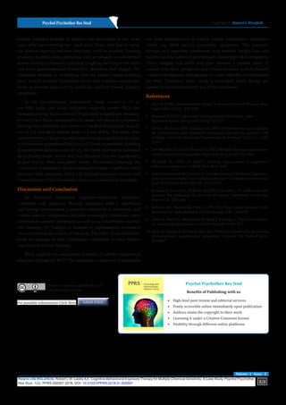 Cognitive-Behavioural Exposure Therapy for Multiple Chemical Sensitivity: A Case Study | Crimson ...