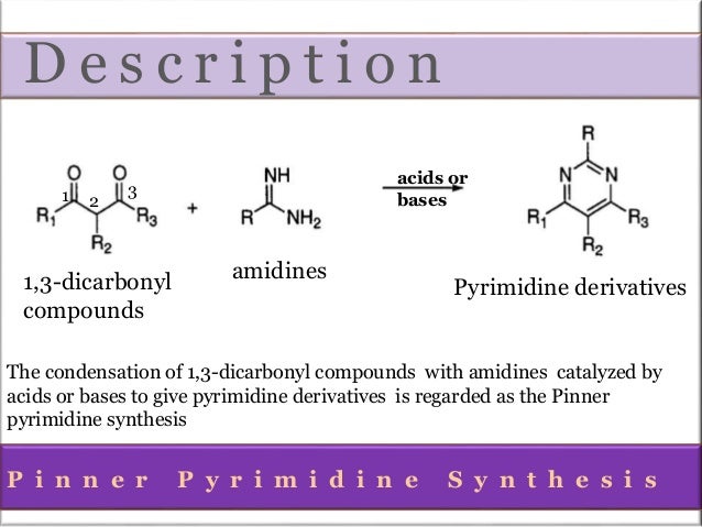 Pinner pyrimidine synthesis