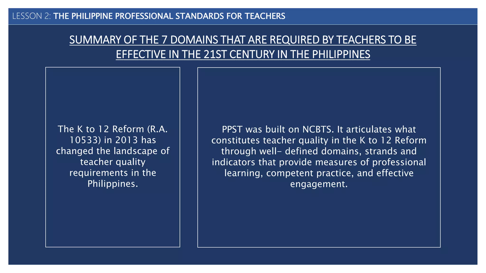 Philippine Professional Standards for Teachers | PPTX