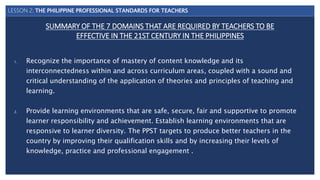 Philippine Professional Standards for Teachers | PPTX