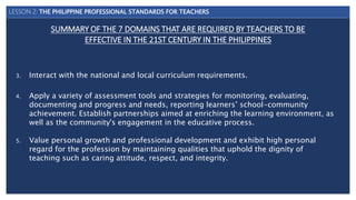 Philippine Professional Standards for Teachers | PPTX