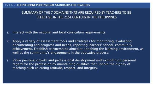 Philippine Professional Standards for Teachers | PPTX | Professional ...