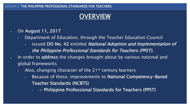 Philippine Professional Standards for Teachers | PPTX | Professional ...