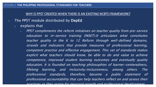 Philippine Professional Standards for Teachers | PPTX
