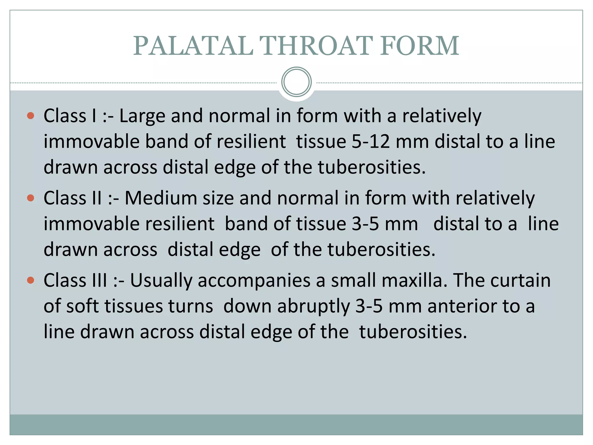 POSTERIOR PALATAL SEAL AREA | PPTX