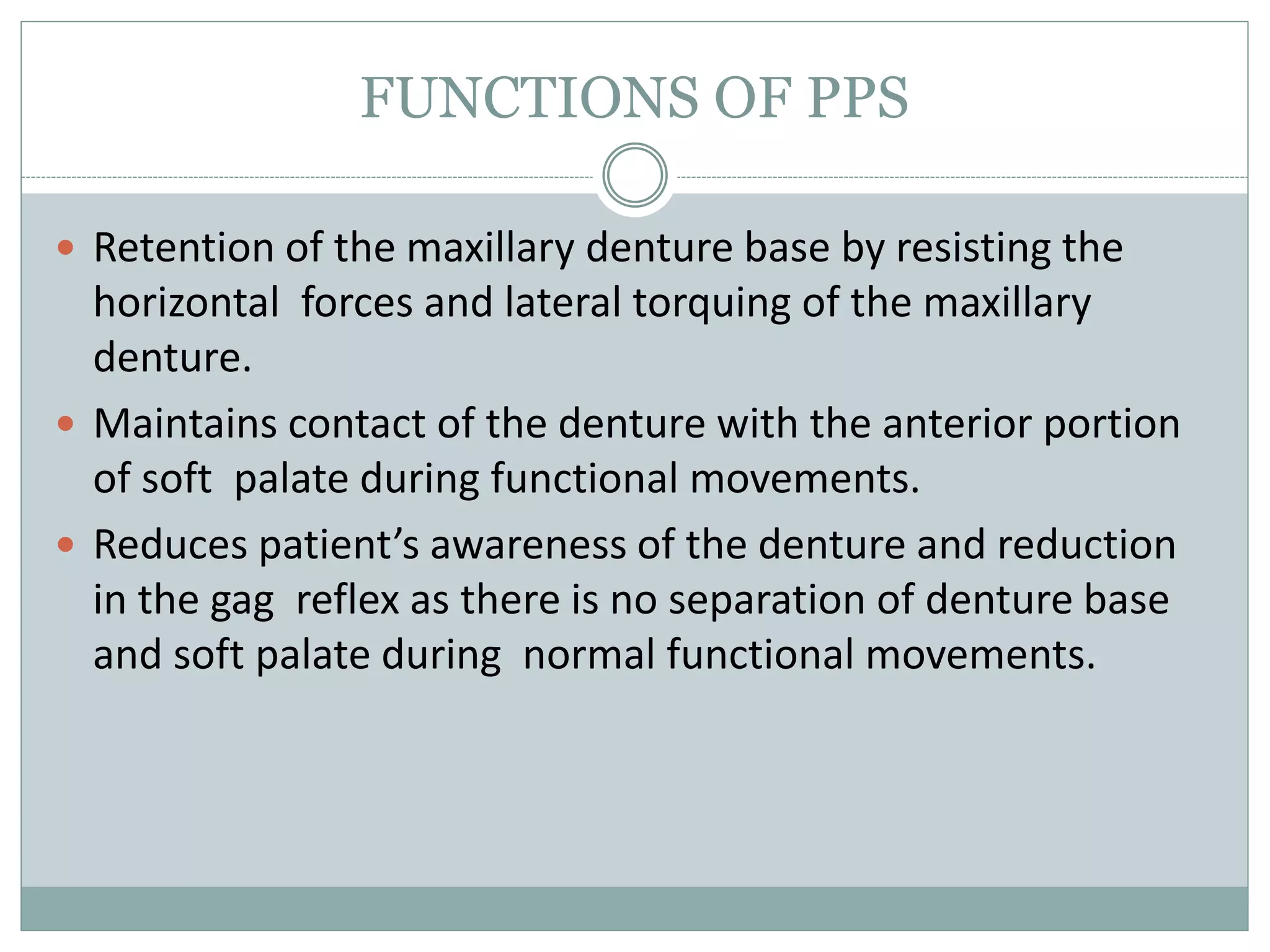 POSTERIOR PALATAL SEAL AREA | PPTX