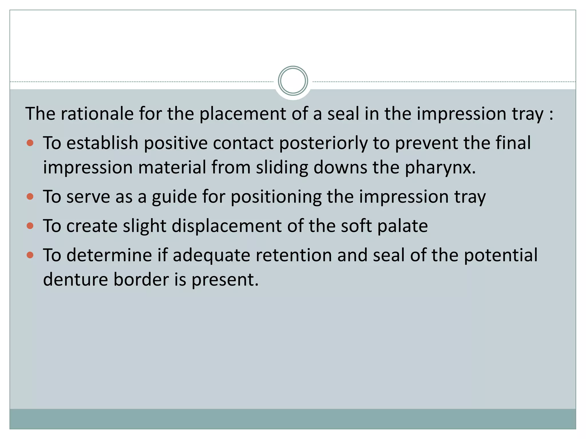 POSTERIOR PALATAL SEAL AREA | PPTX