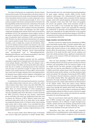 Bio Energy Production Using Carbon Based Electrodes in Double and ...