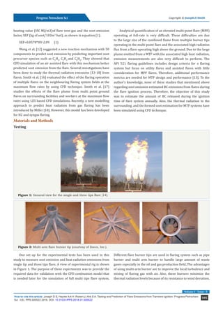 Testing and Prediction of Flare Emissions from Transient Ignition ...
