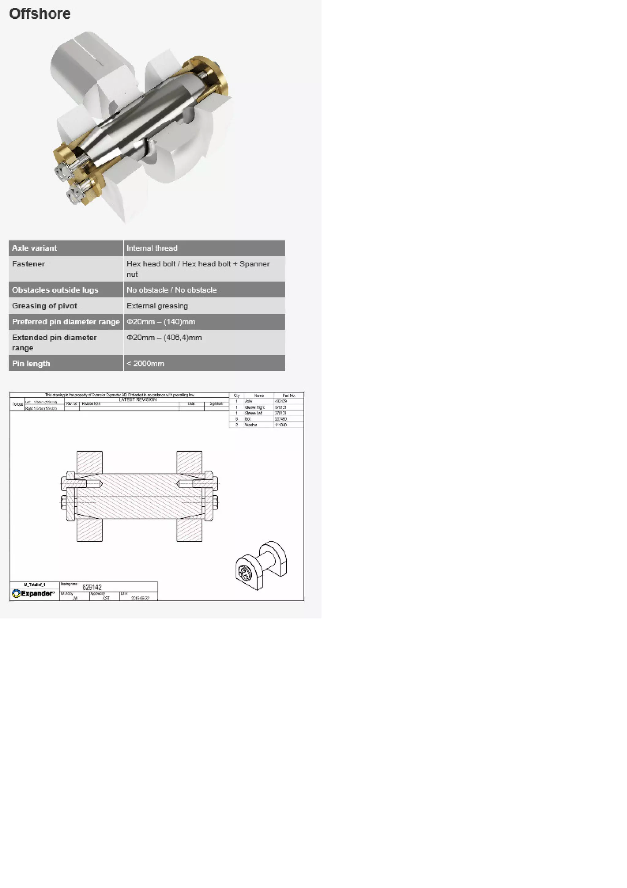 Expander pins for offshore applications - no welding or line boring | PDF