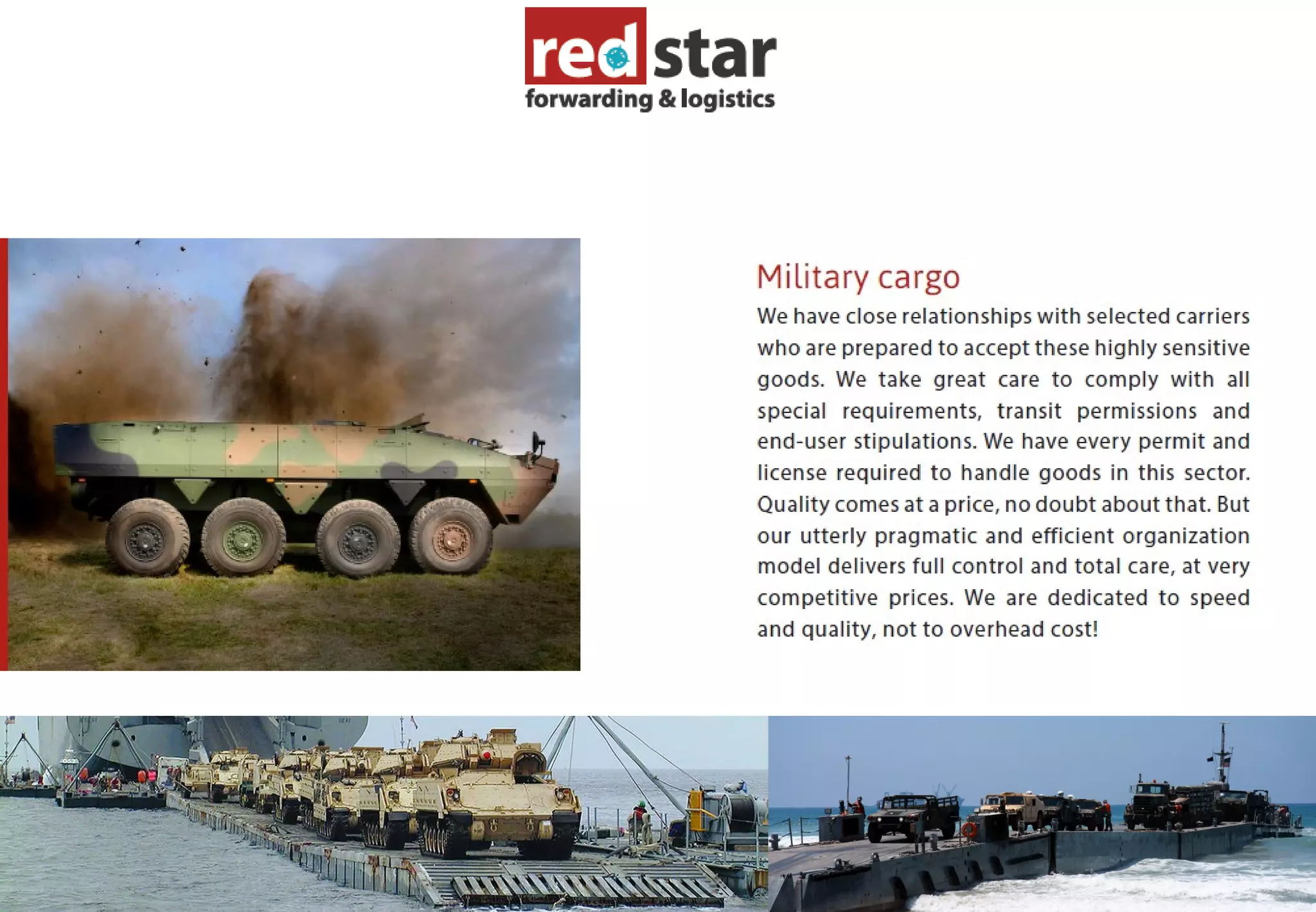 Strategic cargo Red Star Forwarding & Logistics Presentation | PPT