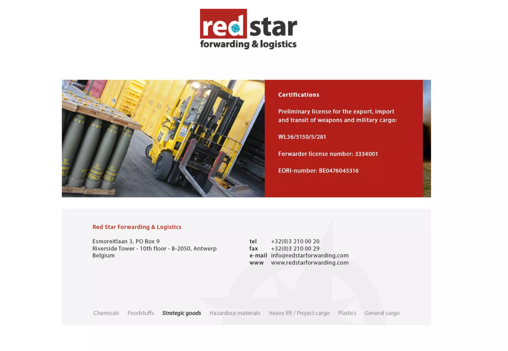 Strategic cargo Red Star Forwarding & Logistics Presentation | PPT