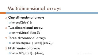 PPS Arrays Matrix operations | PDF