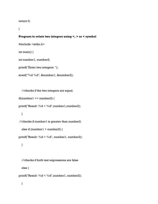 PPS 3.3CONDITIONAL BRANCHING AND LOOPS WRITING AND EVALUATION OF ...