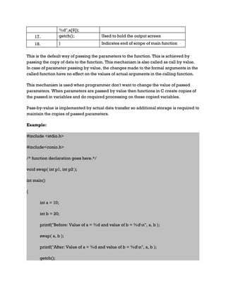 PPS 6.6.FUNCTION INTRODUCTION & WRITING FUNCTIONS, SCOPE OF VARIABLES FUNCTIONS | PDF