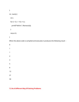 PPS 7.7 RECURSION, AS A DIFFERENT WAY OF SOLVING PROBLEMS. EXAMPLE PROGRAMS | DOCX