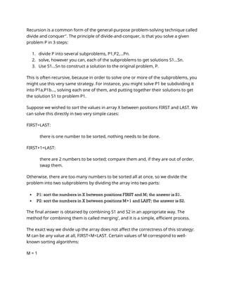 PPS 7.7 RECURSION, AS A DIFFERENT WAY OF SOLVING PROBLEMS. EXAMPLE PROGRAMS | DOCX