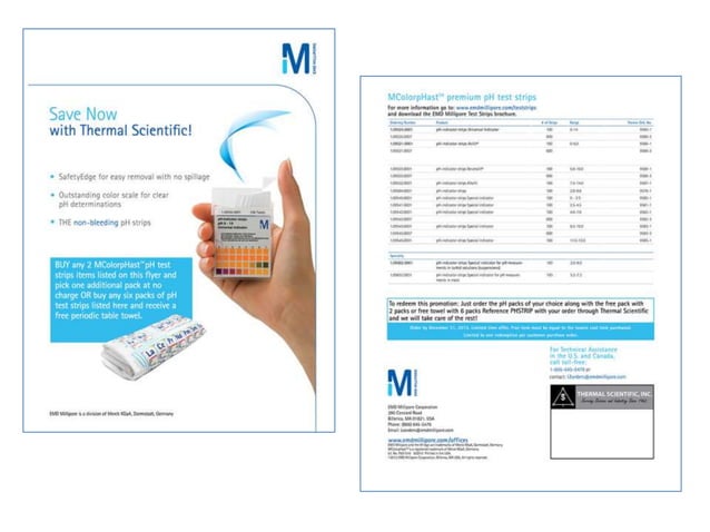 Recent project work portfolio for EMD Millipore | PPT