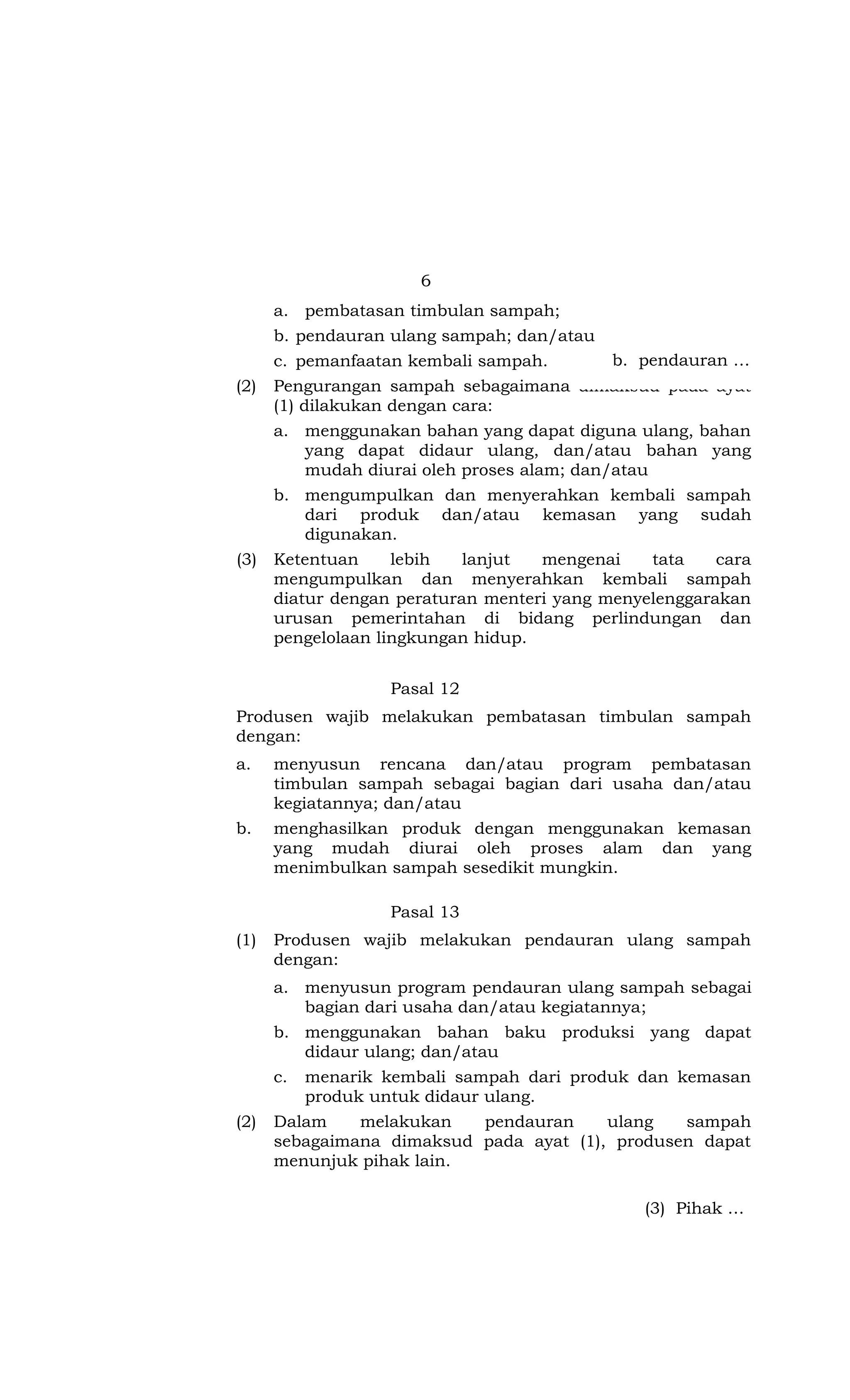Pp sampah nomor 81 tahun 2012 | DOC