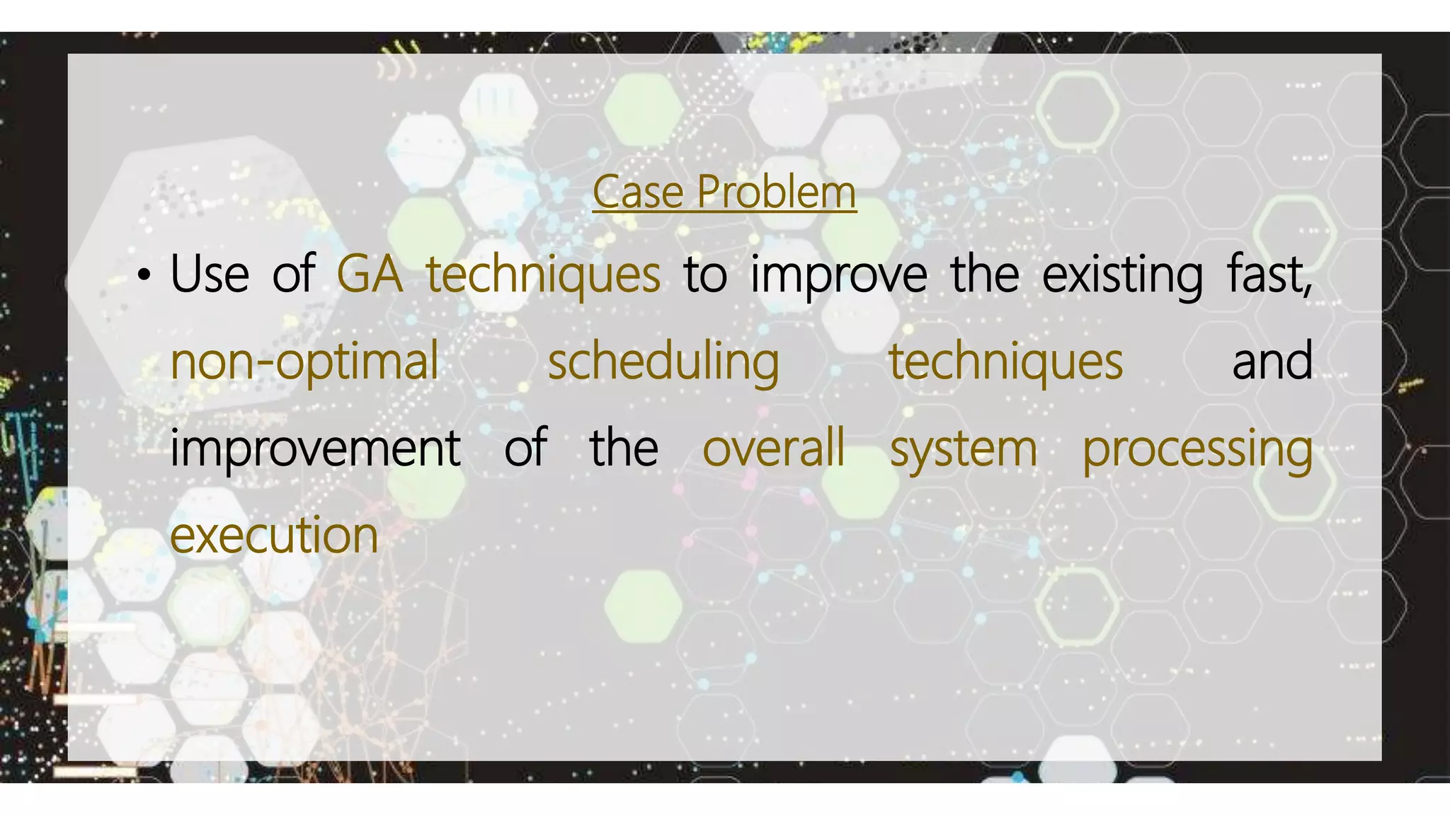 Genetic Algorithm Production Scheduling Ppt