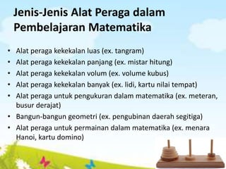 MEDIA DAN ALAT PERAGA DALAM PEMBELAJARAN MATEMATIKA | PPTX