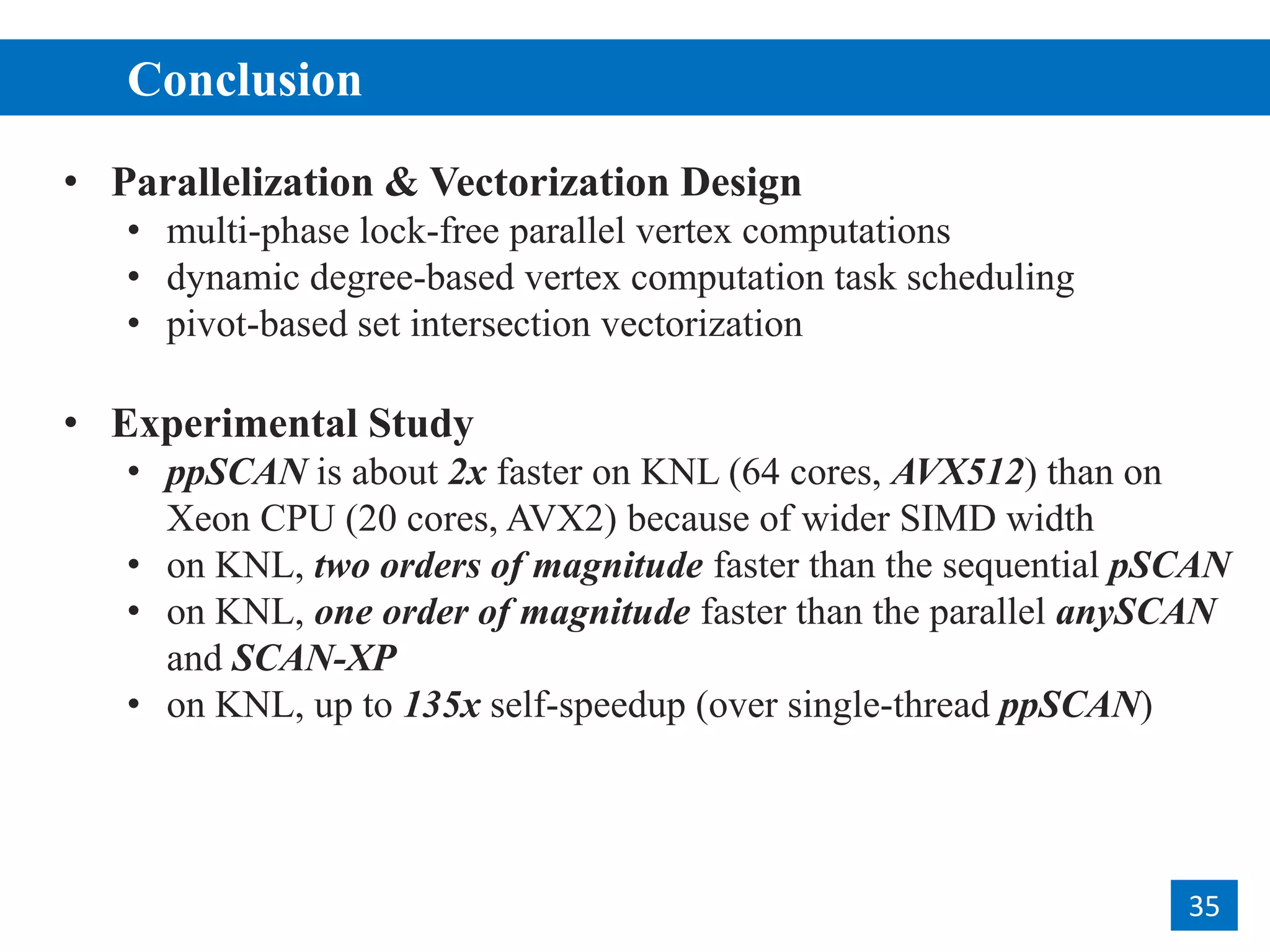 Parallelizing Pruning-based Graph Structural Clustering | PPT