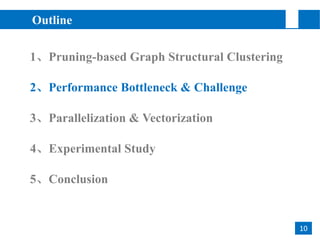 Parallelizing Pruning-based Graph Structural Clustering | PPT