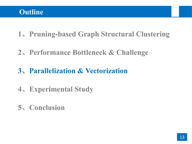 Parallelizing Pruning-based Graph Structural Clustering | PPT