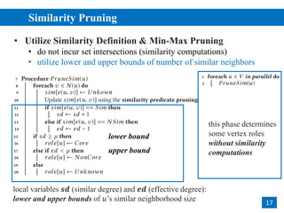 Parallelizing Pruning-based Graph Structural Clustering | PPT
