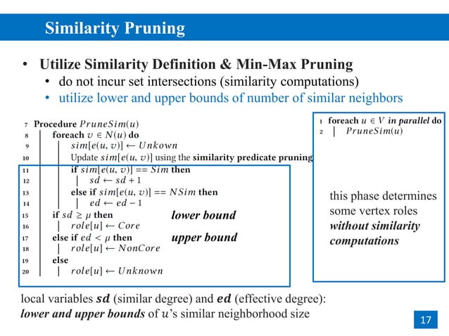 Parallelizing Pruning Based Graph Structural Clustering Ppt