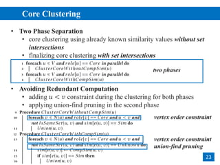 Parallelizing Pruning-based Graph Structural Clustering | PPT