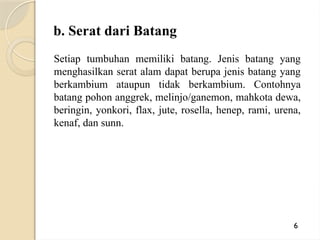 PP Serat Alam. MATA PELAJARAN PRAKARYApptx | PPTX
