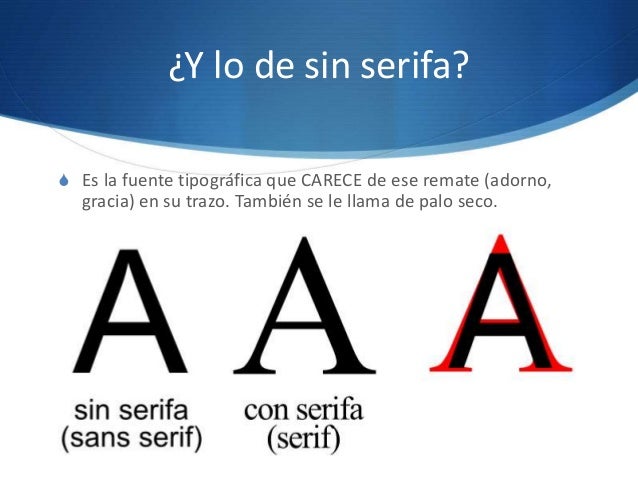 Tipografía - Serifa o sin serifa
