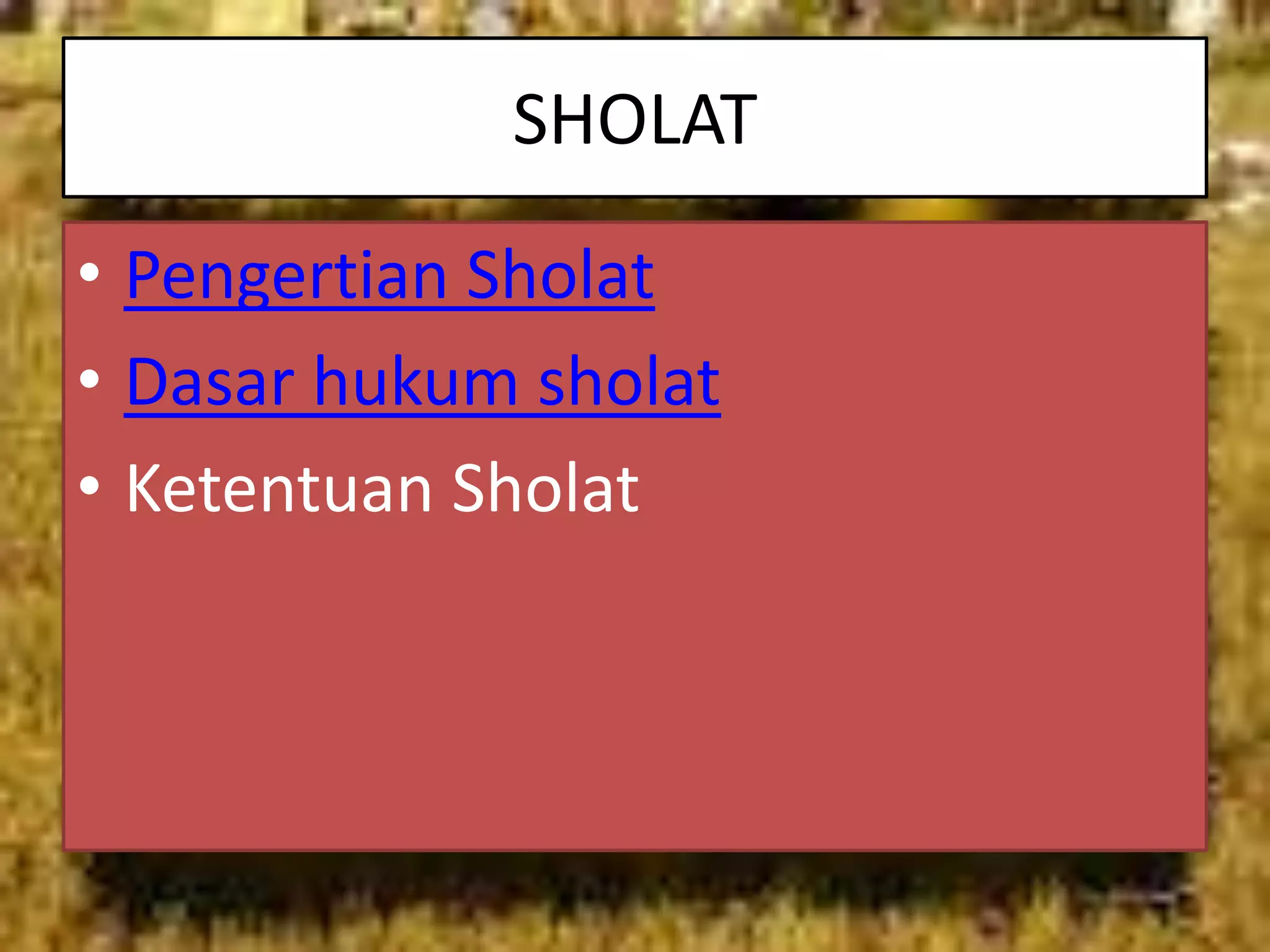 Ppt sholat | PPTX