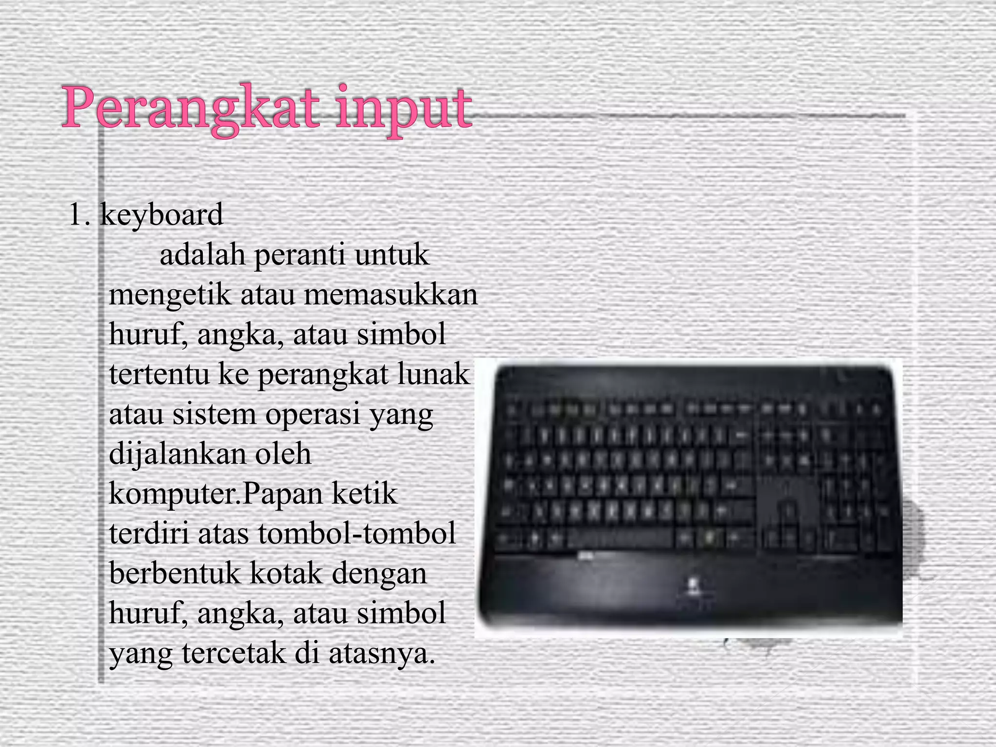 Perangkat Keras Komputer (Hardware) | PPTX