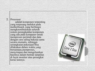 Perangkat Keras Komputer (Hardware) | PPTX