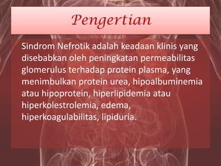 Ppt sindrom nefrotik | PPTX