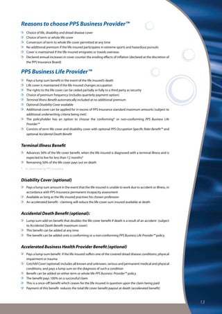 Pps insurance brochure | PDF