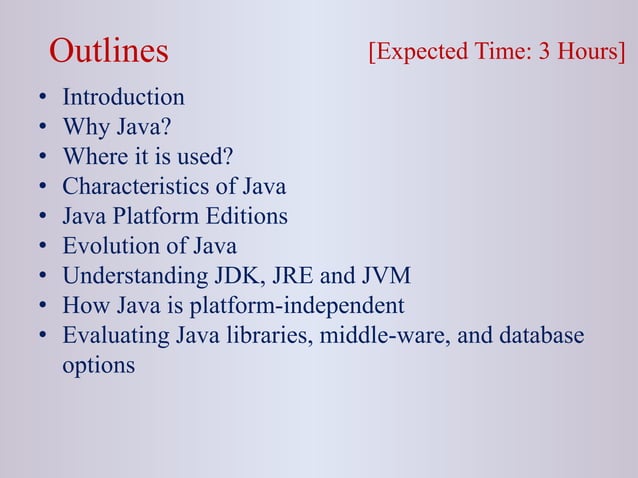 PPS Java Overview Unit I.ppt