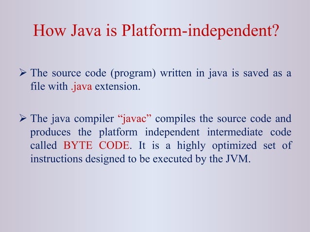 PPS Java Overview Unit I.ppt